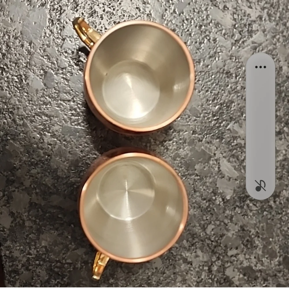 Dining | Copper Moscow Mule Mugs With Gold Handles | Poshmark